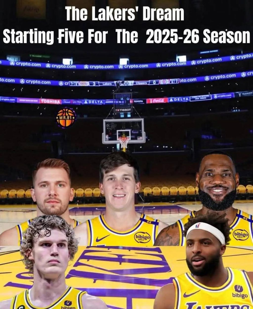 Lakers’ Dream Starting Five for Summer 2025: Luka Doncic at PG, Austin ...